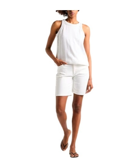 MAXCO. Solid Color Linen Tank Top
