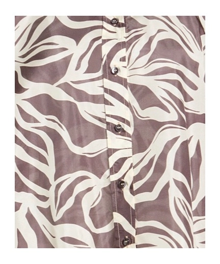 Brunello Cucinelli Two-tone Satin Long-sleeve Shirt