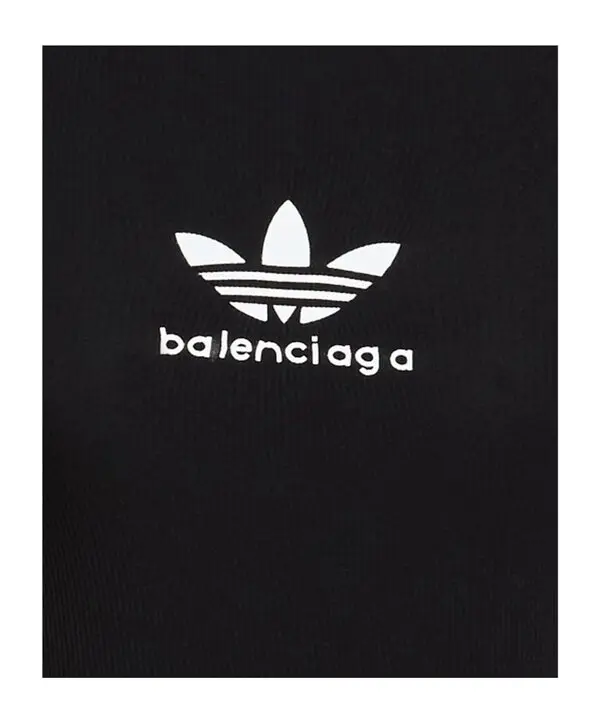 Balenciaga Ribbed Fitted Knit Mini Dress