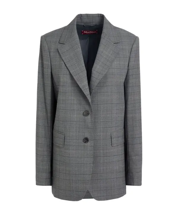 Max Mara Grey Check Blazer