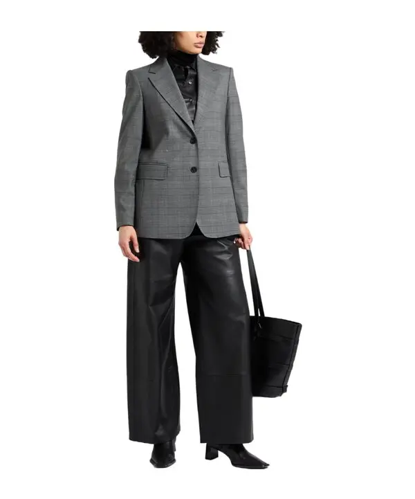 Max Mara Grey Check Blazer