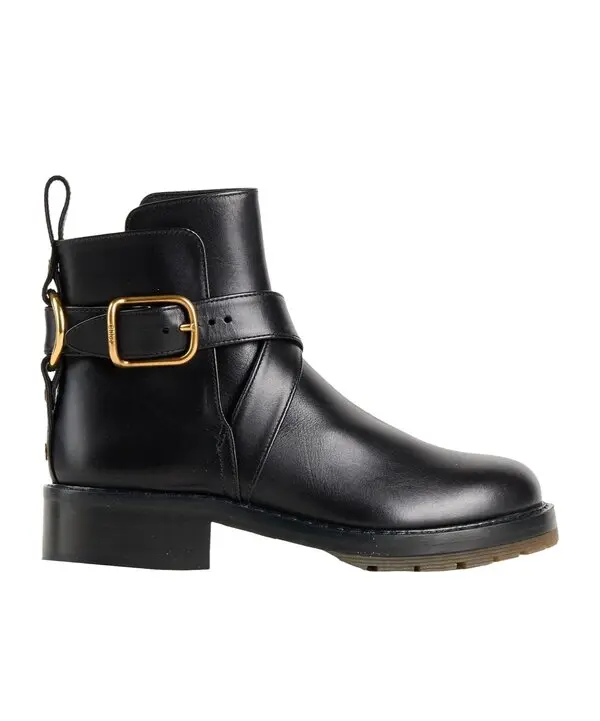 Chloé Comfortable Square-heel Ankle Boots - Black