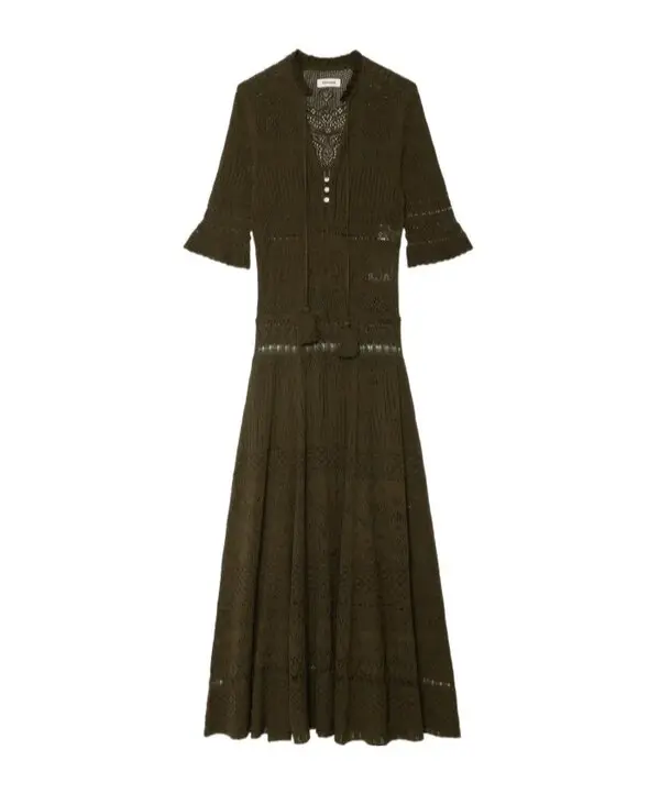 Zadig&Voltaire Lace Detail Maxi Dress