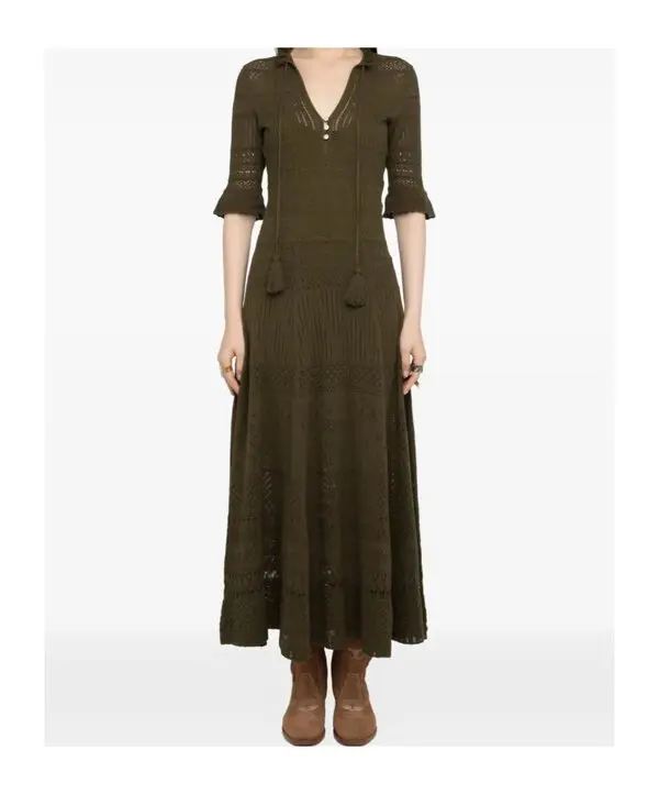 Zadig&Voltaire Lace Detail Maxi Dress