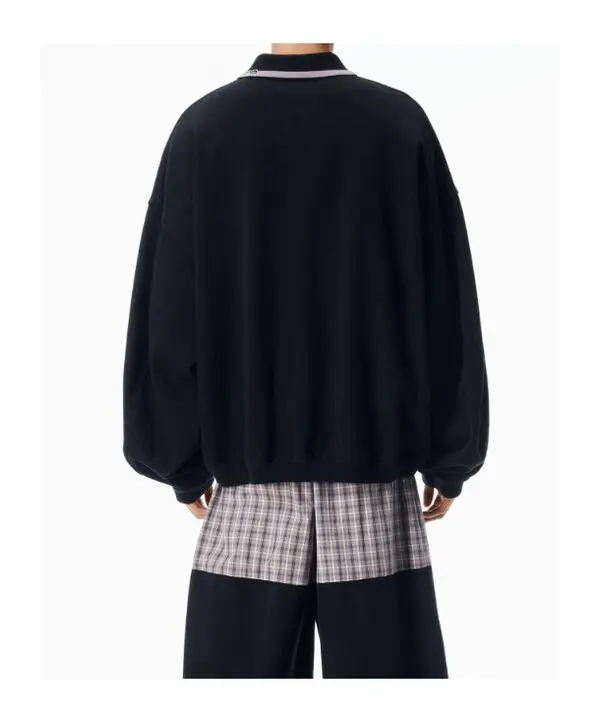 Alexander Wang Long-sleeved Polo Shirt - Black