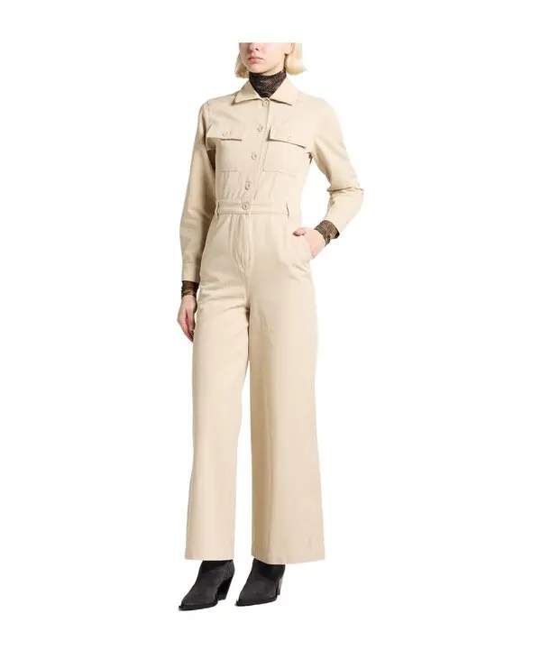 Max Mara Solid Color Long-sleeve Jumpsuit
