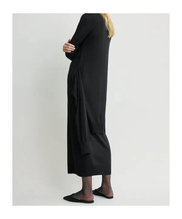 TOTEME Double Sleeve Turtleneck Midi Dress