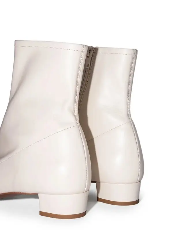 By Far Este Leather Ankle Boots