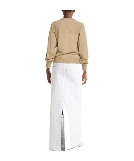 MAISON MARGIELA Solid Color Crew Neck Long-sleeve Knit Sweater