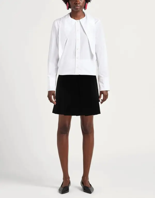 Max Mara Solid Pleated Skirt