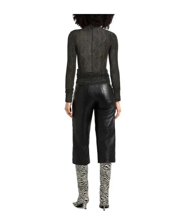 Isabel Marant Étoile Sheer Turtleneck Mesh Top