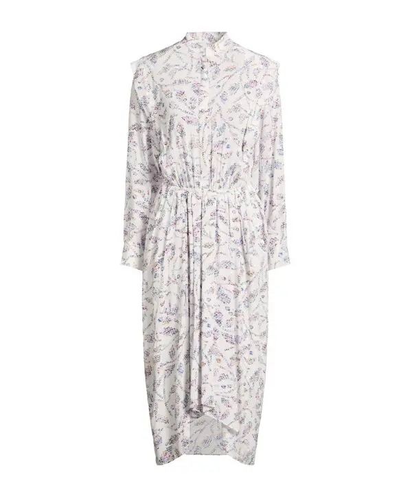 Isabel Marant Étoile Geometric Print Shirt Dress - White