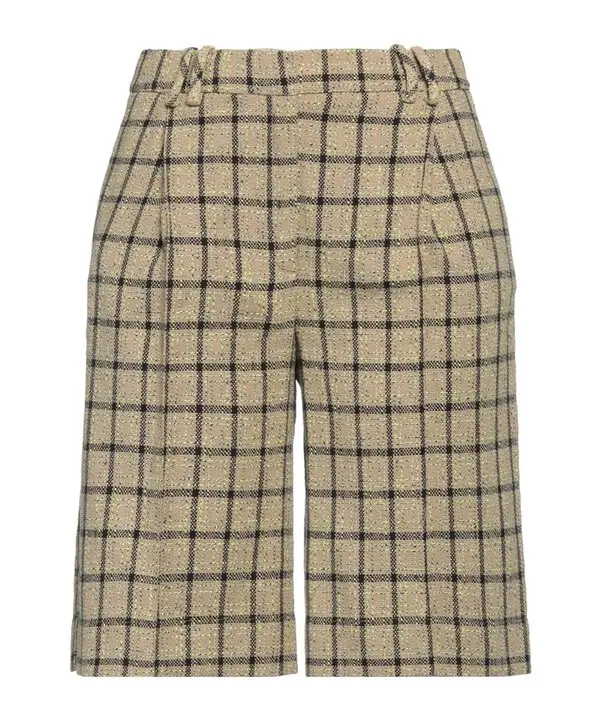 GANNI Comfortable Stretch Check Shorts