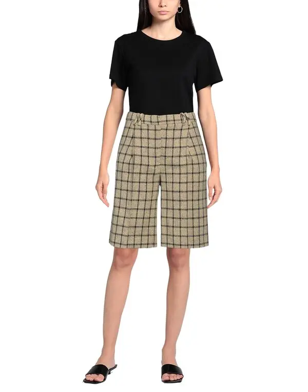 GANNI Comfortable Stretch Check Shorts