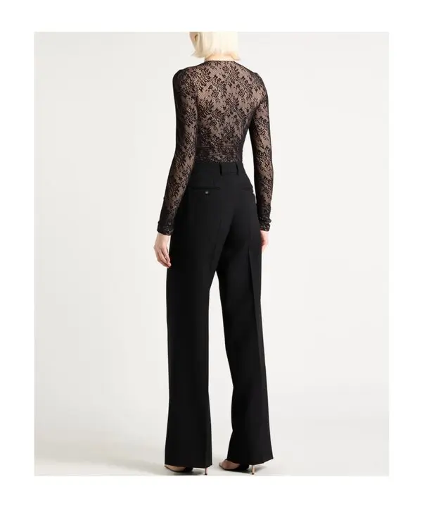 Balenciaga Lace Long-sleeve Top