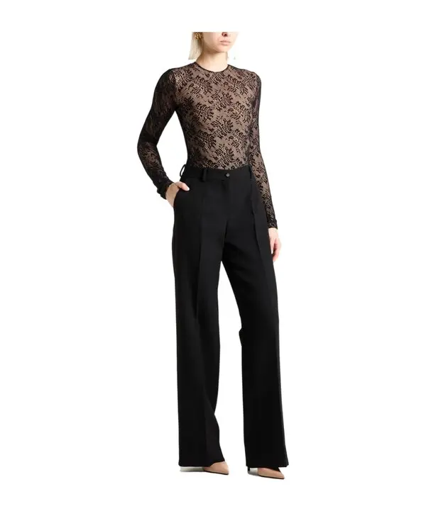 Balenciaga Lace Long-sleeve Top