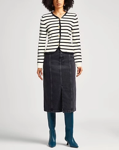 Rag & Bone Striped Knit Long-sleeve Cardigan