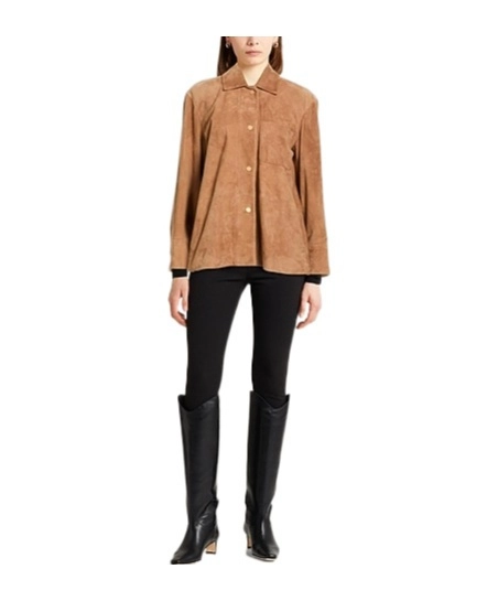 Max Mara Suede Single-breasted Jacket