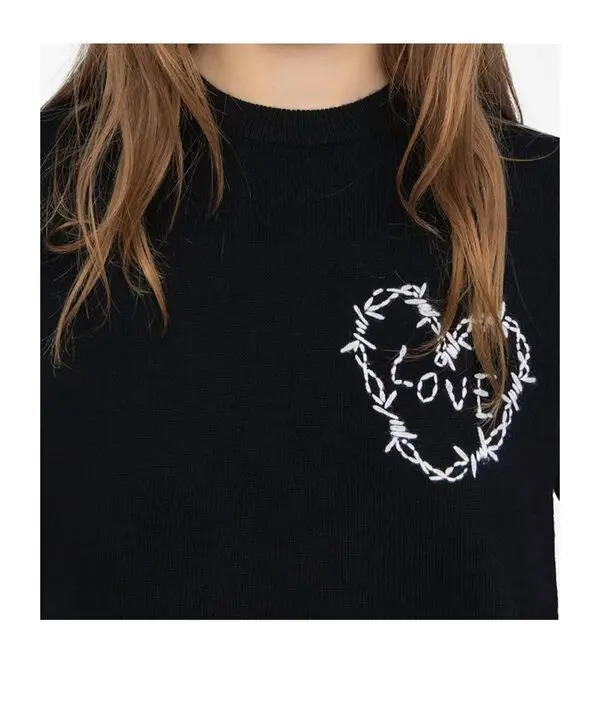 Zadig&Voltaire Kendy Embroidered Knit Sweater