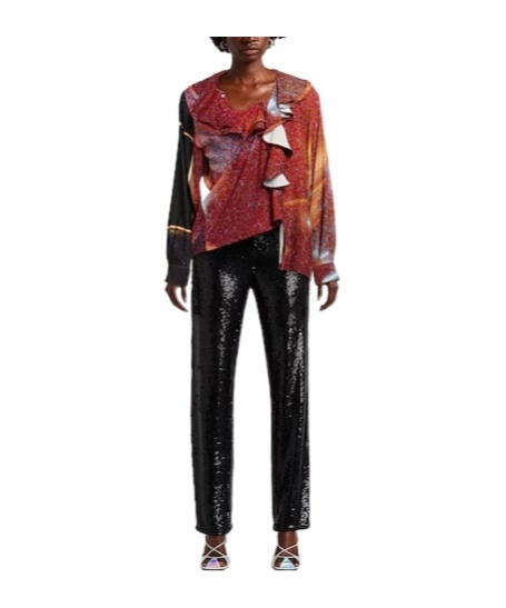 MAISON MARGIELA Ruched Long-sleeve Top