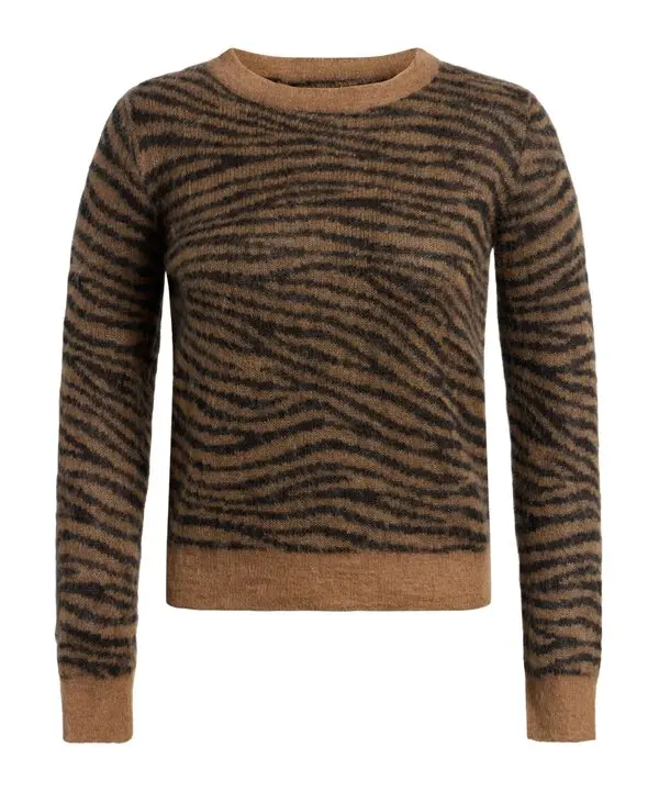 Max Mara Lightweight Tiger-striped Knitted Sweater