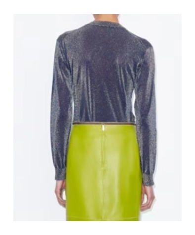Tory Burch Metallic V-neck Sweater