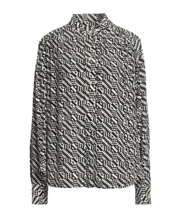 Isabel Marant Étoile Geometric Print Long Sleeve Top