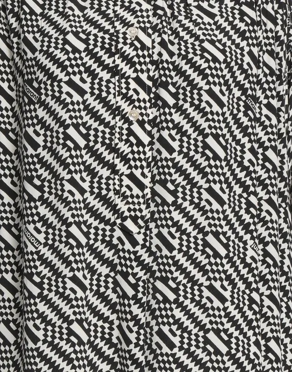 Isabel Marant Étoile Geometric Print Long Sleeve Top