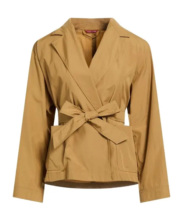 Max Mara Belted Wrap Jacket With Notched Lapel