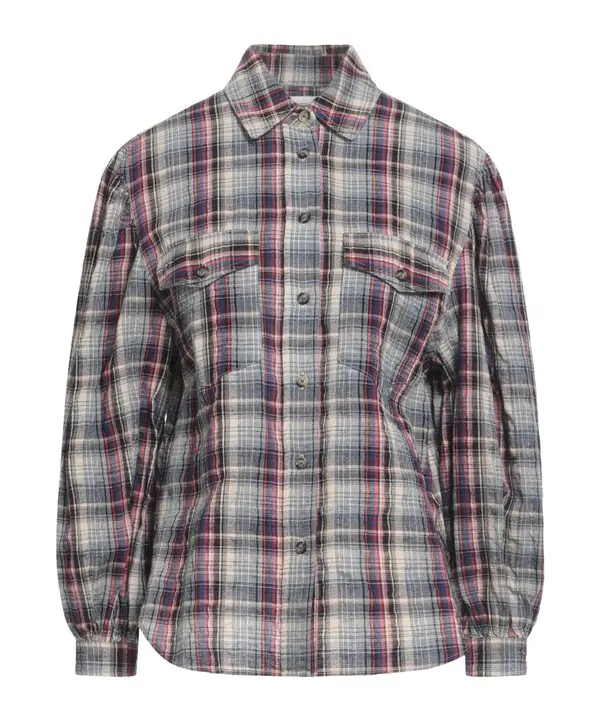 Isabel Marant Étoile Tartan Pattern Woven Shirt