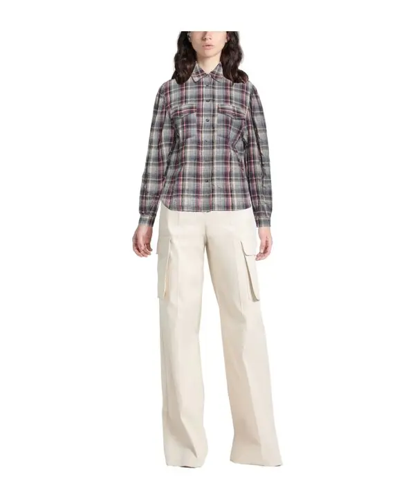 Isabel Marant Étoile Tartan Pattern Woven Shirt