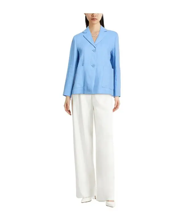 Max Mara Single-breasted Linen Blazer