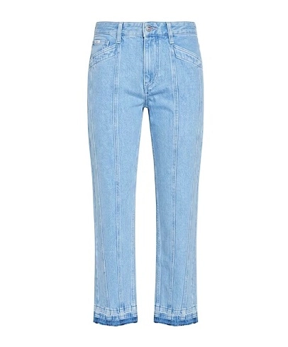 Isabel Marant Étoile Medium Wash Tapered Denim Trousers