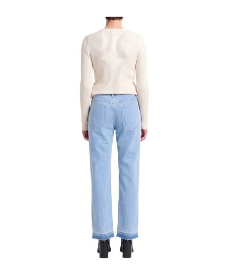 Isabel Marant Étoile Medium Wash Tapered Denim Trousers
