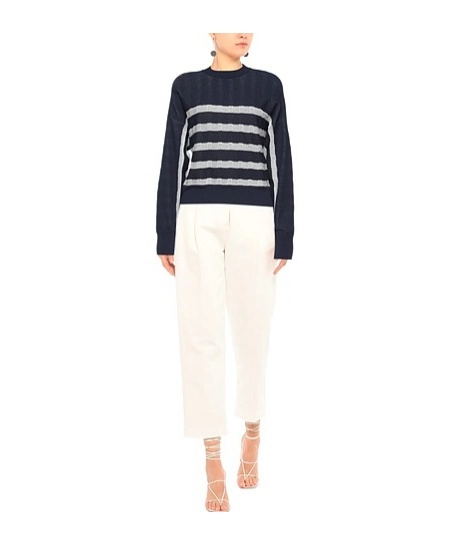 Sportmax Lightweight Striped Knit Top