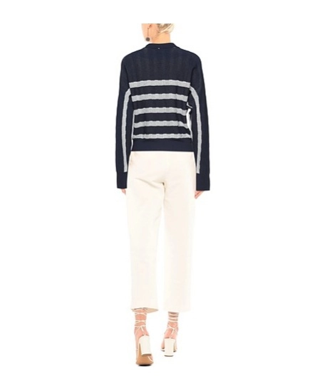 Sportmax Lightweight Striped Knit Top