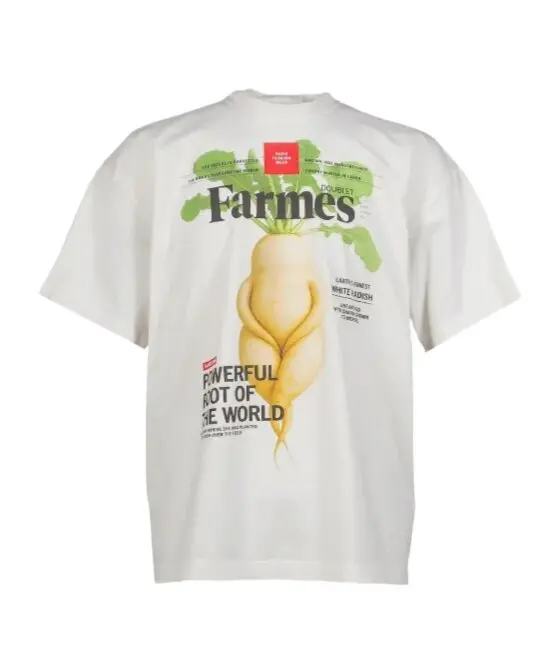 DOUBLET Farmes Magazine Cover Crew Neck T-shirt