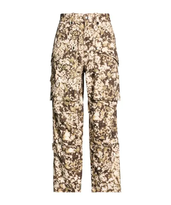 Isabel Marant Étoile Camouflage Print Straight Cargo Pants