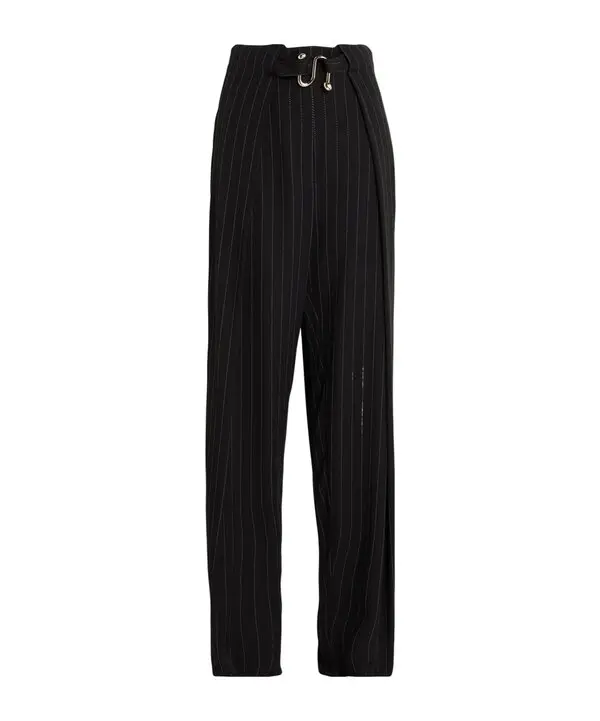 Sportmax Versatile Loose Striped Trousers