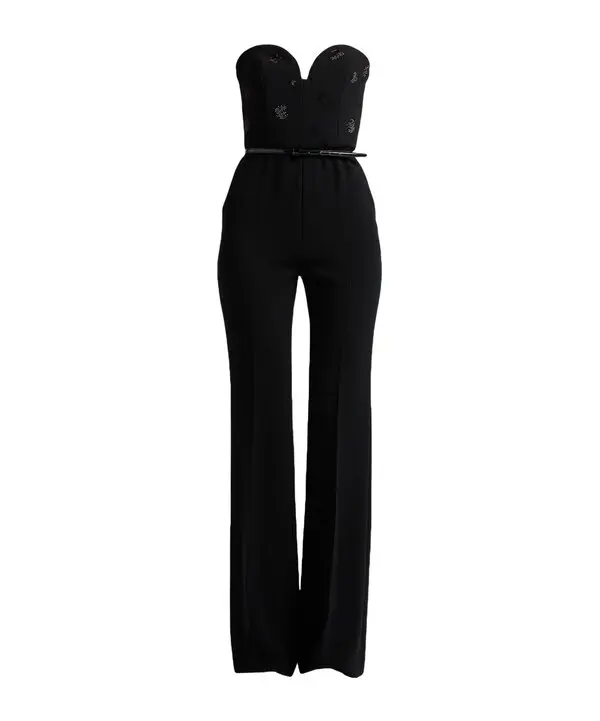Max Mara Solid Color Sleeveless Jumpsuit