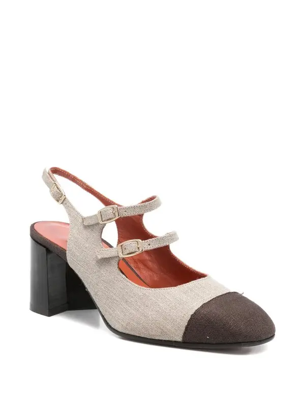 CAREL Slingback Block Heel Pumps - Multicolor