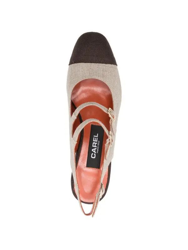 CAREL Slingback Block Heel Pumps - Multicolor