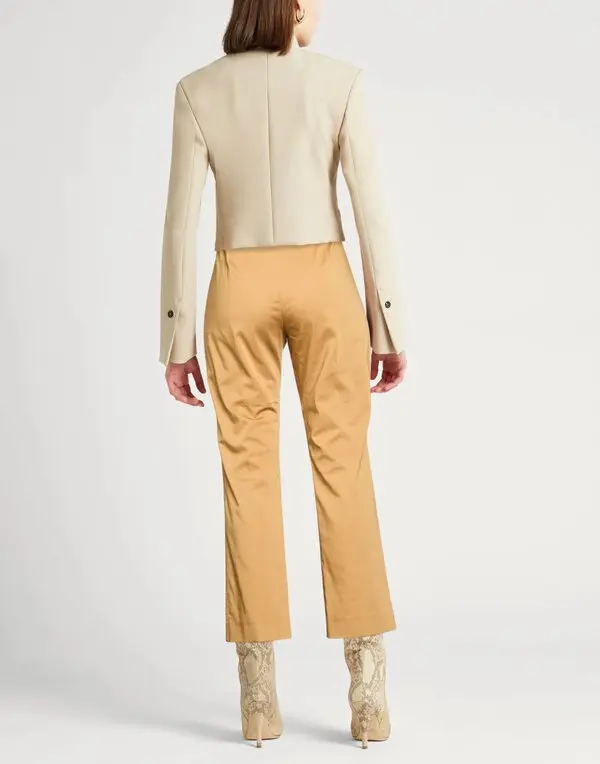 Max Mara Solid Stretchy Straight-leg Casual Pants