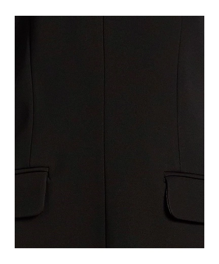 Sportmax Fitted Sleeveless Crewneck Jersey Dress With Flap Pockets And Back Split