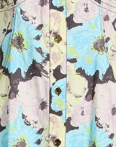 GANNI Floral-print Poplin Shirt Dress