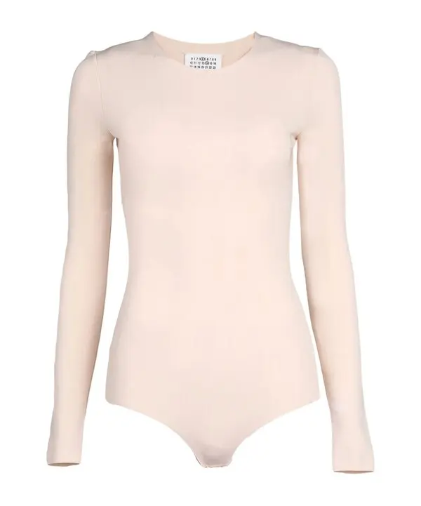 MAISON MARGIELA Long Sleeve Bodysuit - Pink
