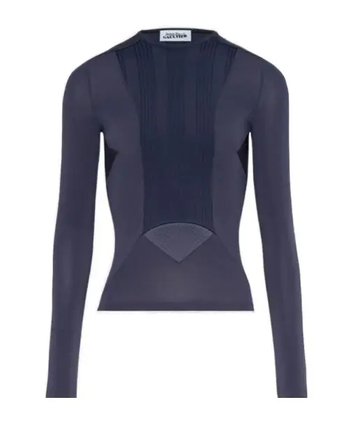 JEAN PAUL GAULTIER Long Sleeve Cut Out Detailed Top