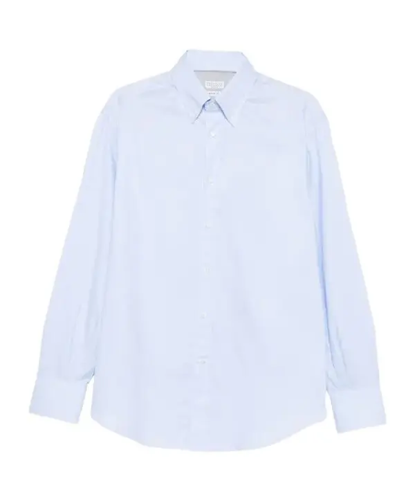 Brunello Cucinelli Long Sleeve Shirt - Blue