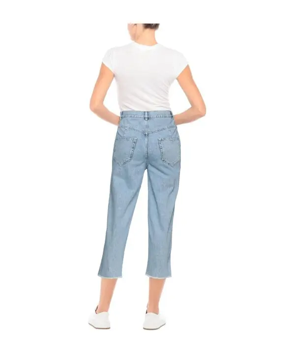 Isabel Marant Étoile Light Wash Frayed Cuff Jeans