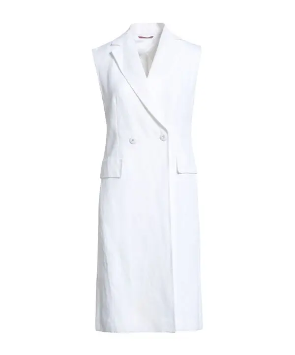 Max Mara Longline Waistcoat - White